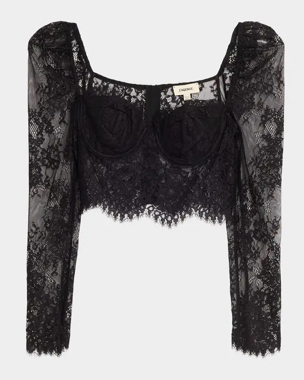 L'Agence Lori Lace Bustier Top