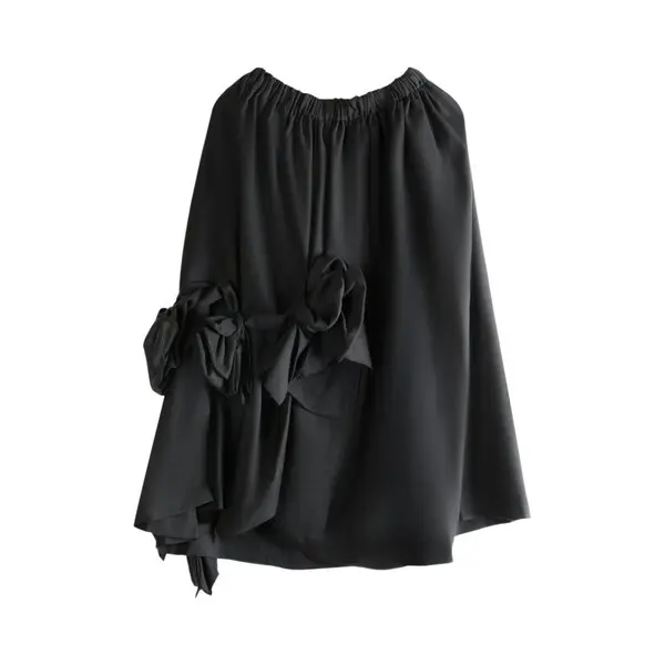 Tao Comme Des Garçons Bow-adorned Flared Skirt