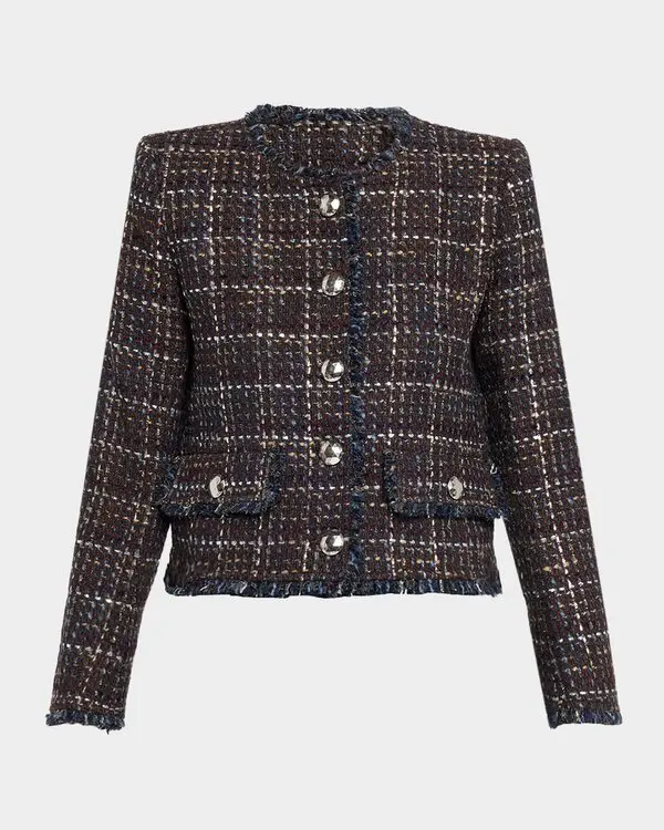 L'Agence Zaya Tweed Jacket