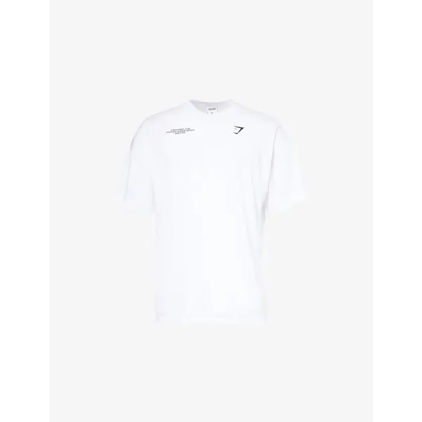 GYMSHARK Conditioning Club Oversized Jersey T-shirt - Gs White