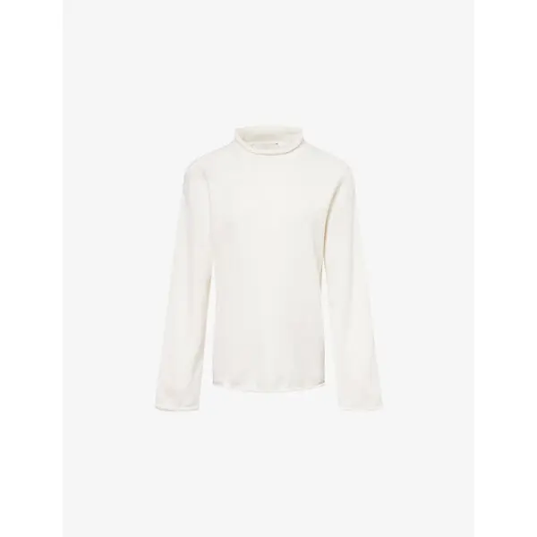 REFORMATION X Nara Smith Chamomile Rolled-trims Wool Jumper