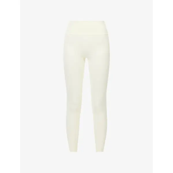 THE COUTURE CLUB Sculpting Emblem High-rise Gym Leggings - Yellow
