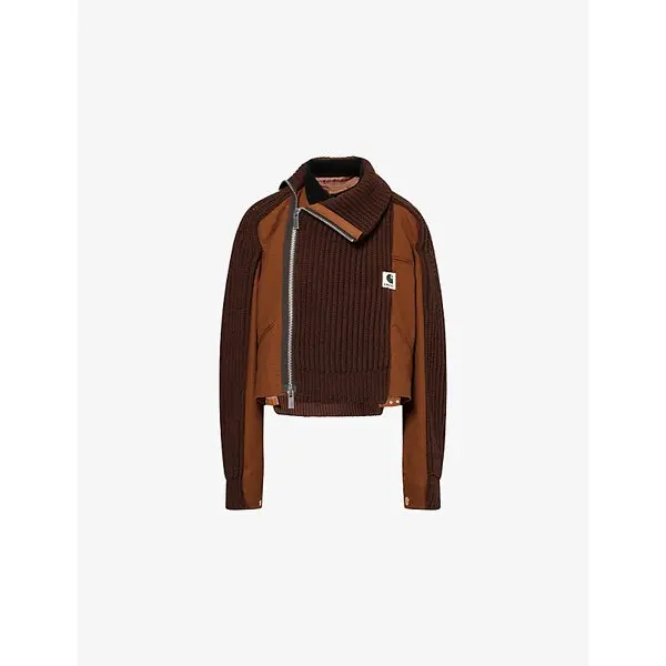 SACAI X CARHARTT WIP Duck Contrast-canvas Wool Jacket