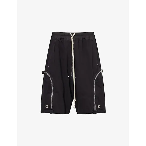 Rick Owens Bauhaus Drawstring Cotton-jersey Shorts