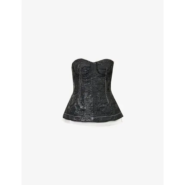 Simkhai Zander Corset Stretch-woven Top