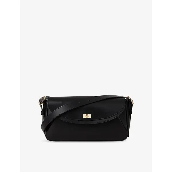 Sandro Le Mambo Leather Shoulder Bag - Black