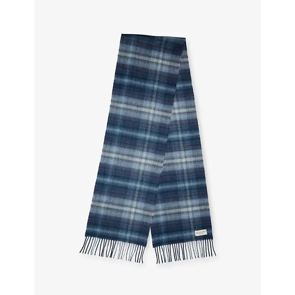 Johnstons Of Elgin Check Cashmere Gloves