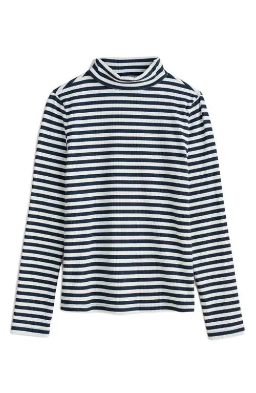 SEASALT CORNWALL Hazel Stripe Cotton Turtleneck