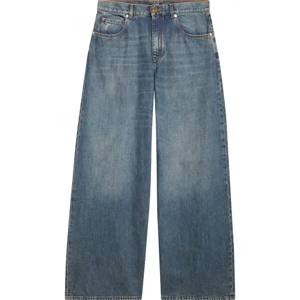 Balmain Wide Leg Jeans