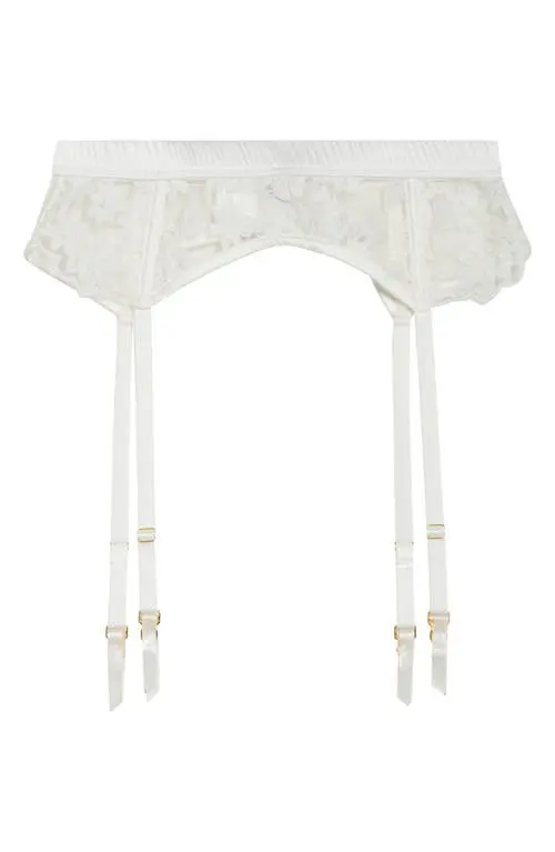KILO BRAVA Embroidered Mesh Garter Belt