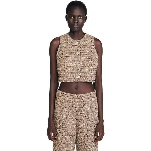 Sandro Tweed Vest