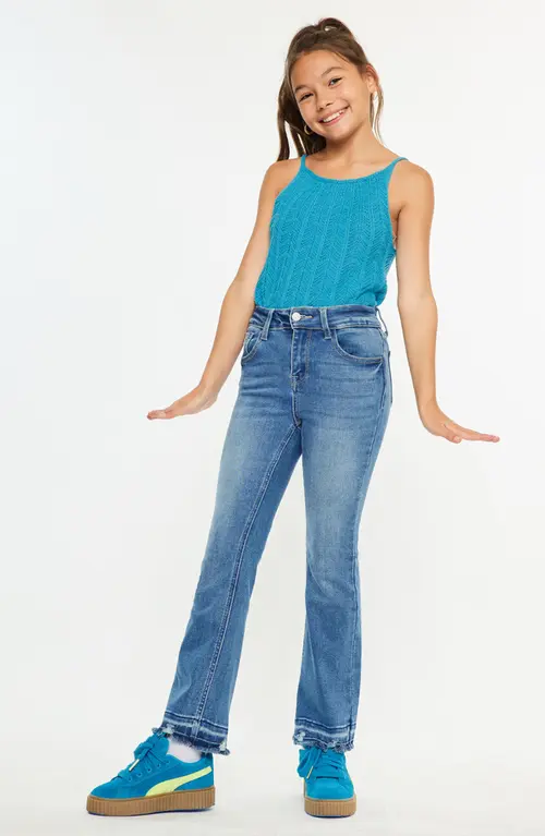 KANCAN Bibi High-rise Cropped Bootcut Jeans