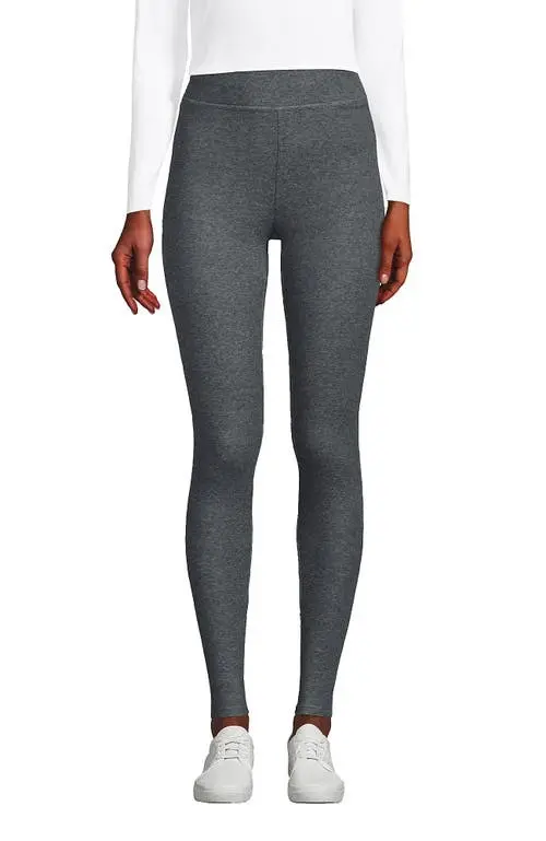 LANDS' END High Rise Serious Sweats Fleece Lined Pocket Leggings