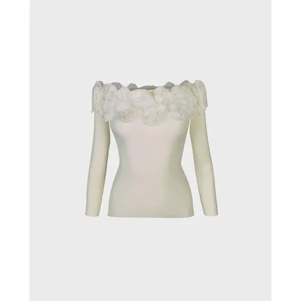 Anne Fontaine Feda 3/4 Sleeve Pullover Knit