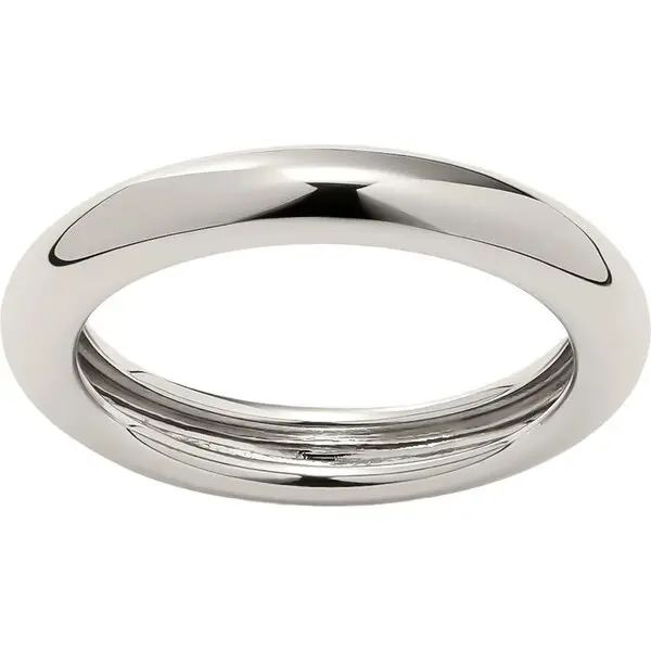 MADE BY MARY Mini Sol Band Ring - Rhodium Plated