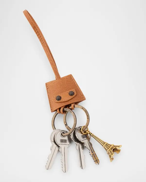 Balenciaga Le City Eiffel Tower Charm Keyring - 2630 Camel