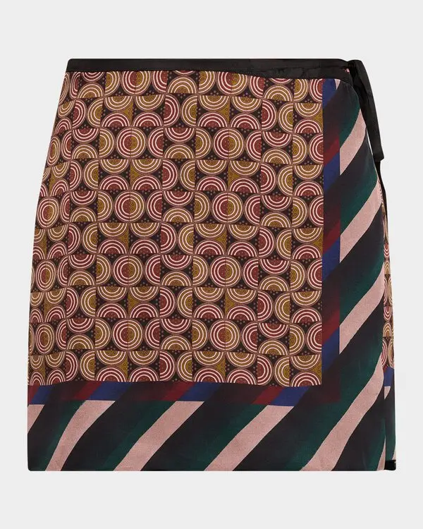 Dries Van Noten Gabrinas Mini Wrap Skirt