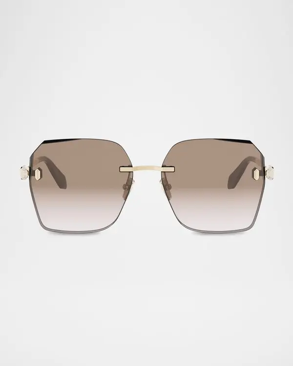 BVLGARI Serpenti Forever Metal Square Sunglasses