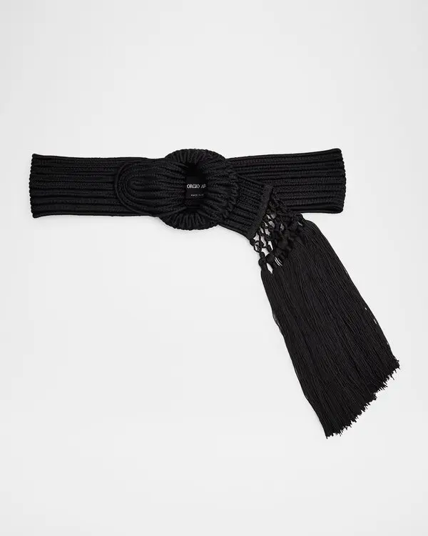 Giorgio Armani Woven Tassel Belt