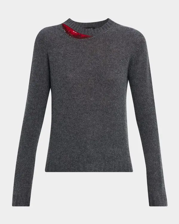 Fabiana Filippi Sequin-embellished Cashmere Sweater
