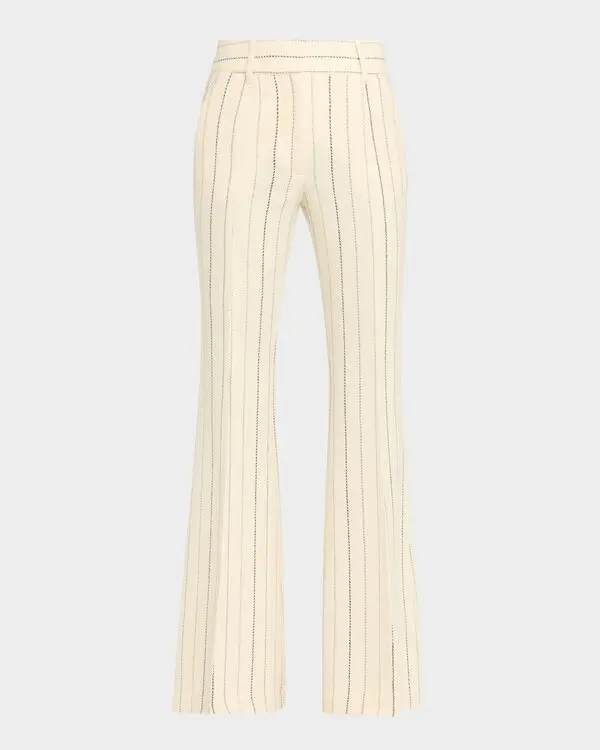 Gabriela Hearst Rhein Wool Cashmere Flare Pants
