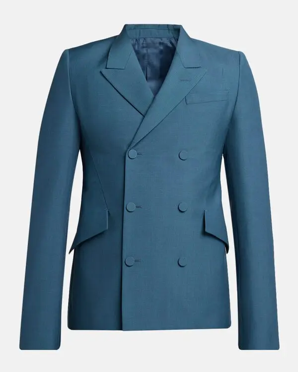 Alexander McQueen Wool Double-breasted Peak Lapel Sport Coat