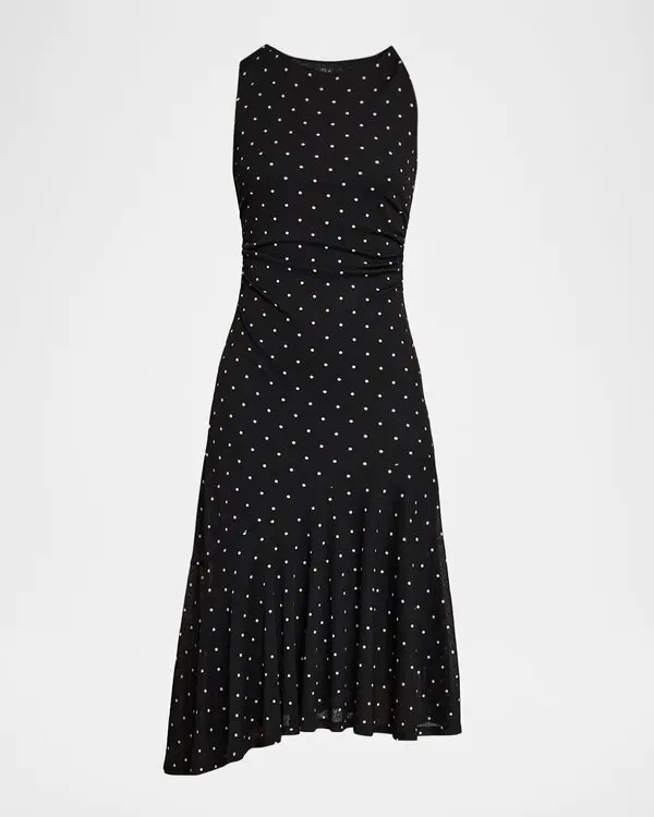 Rails Daija Sleeveless Polka Dot Midi Dress