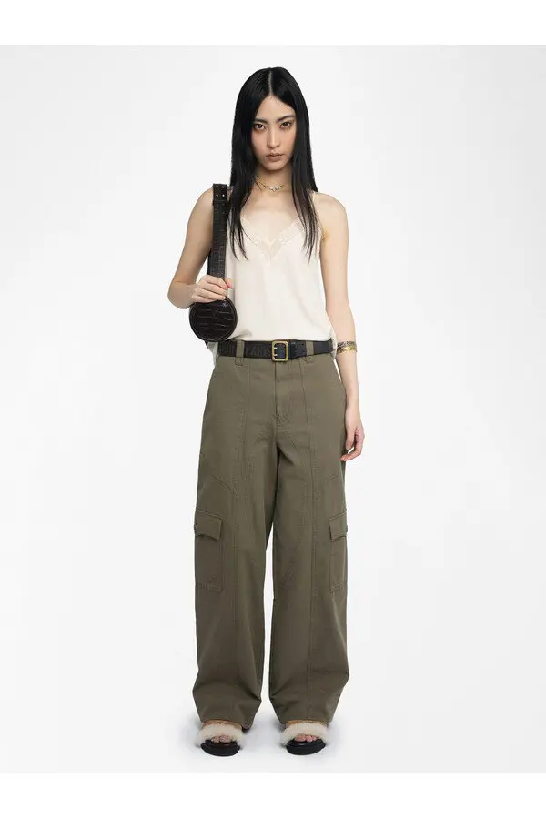 Zadig&Voltaire Christy 100% Silk Camisole - Neutral / White