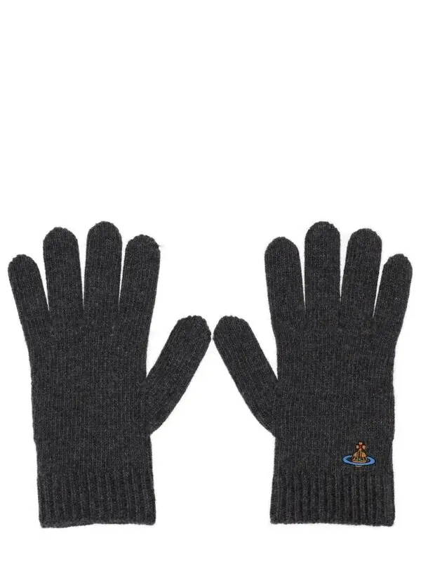 VIVIENNE WESTWOOD Gloves With Orb Embroidery