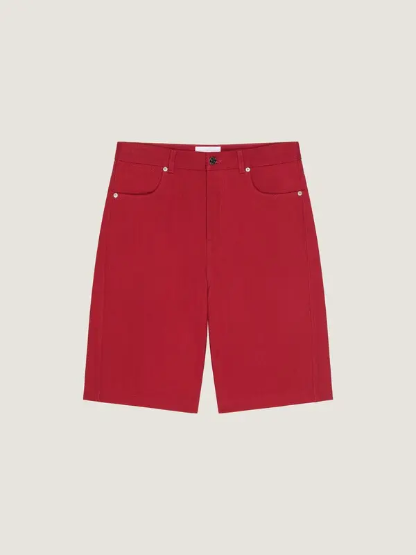 Givenchy Bermuda Shorts In Overdyed Denim