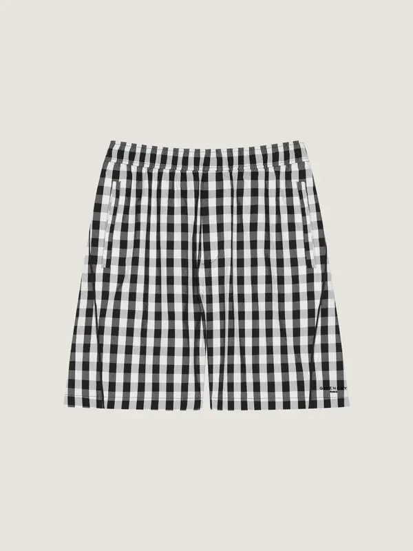 Givenchy Gingham Bermuda Shorts In Cotton