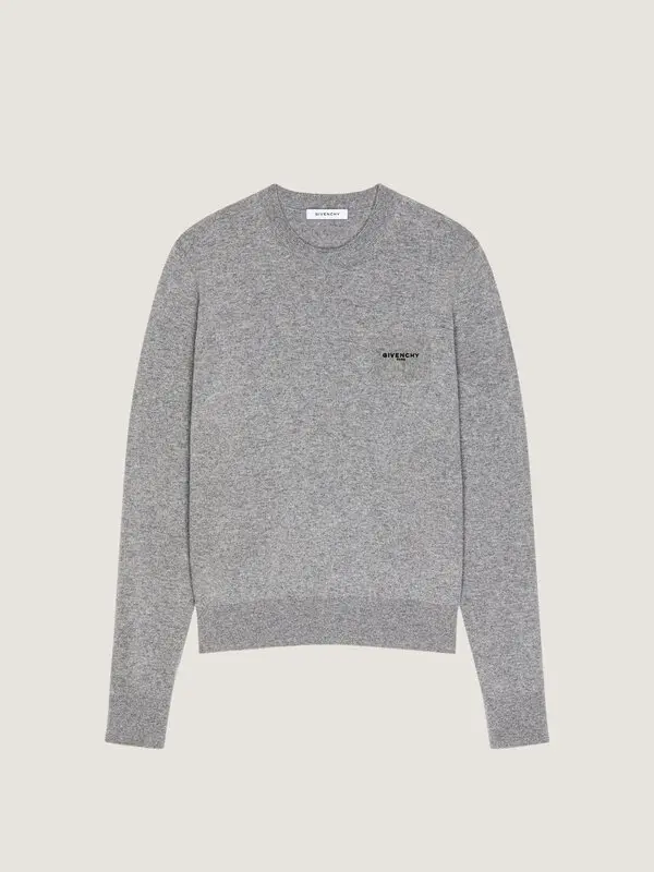 Givenchy Sweater In Wool And Cashmere Embroidered Paris