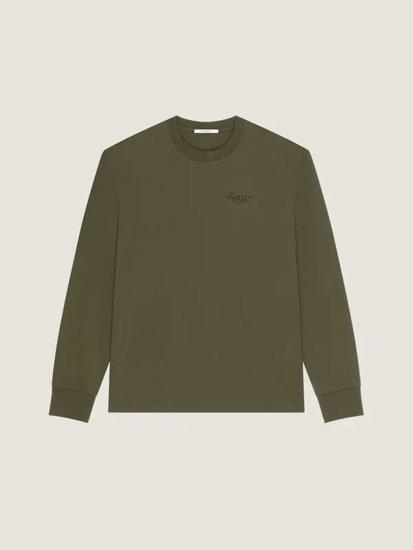 Givenchy T-shirt In Cotton With Stamp Print - Khaki