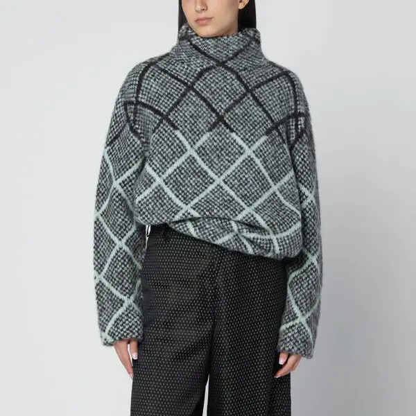 Dries Van Noten Checked Alpaca-blend Sweater