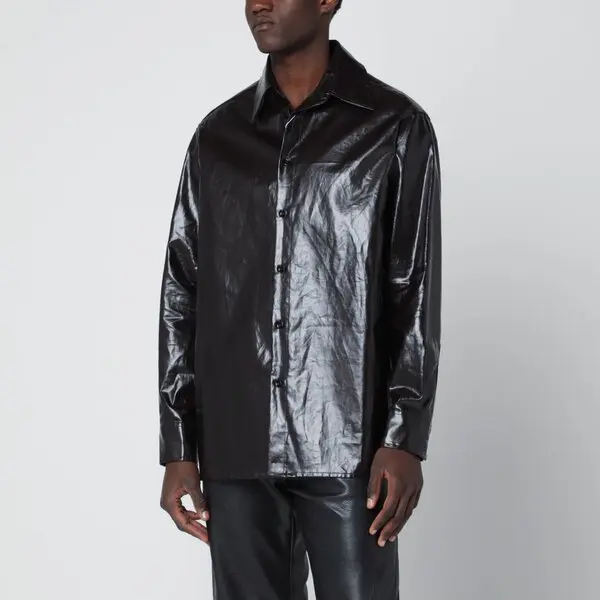 MAISON MARGIELA Glossy-effect Linen Shirt