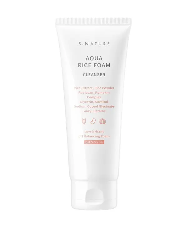 S. NATURE Aqua Rice Foam Cleanser Jombo