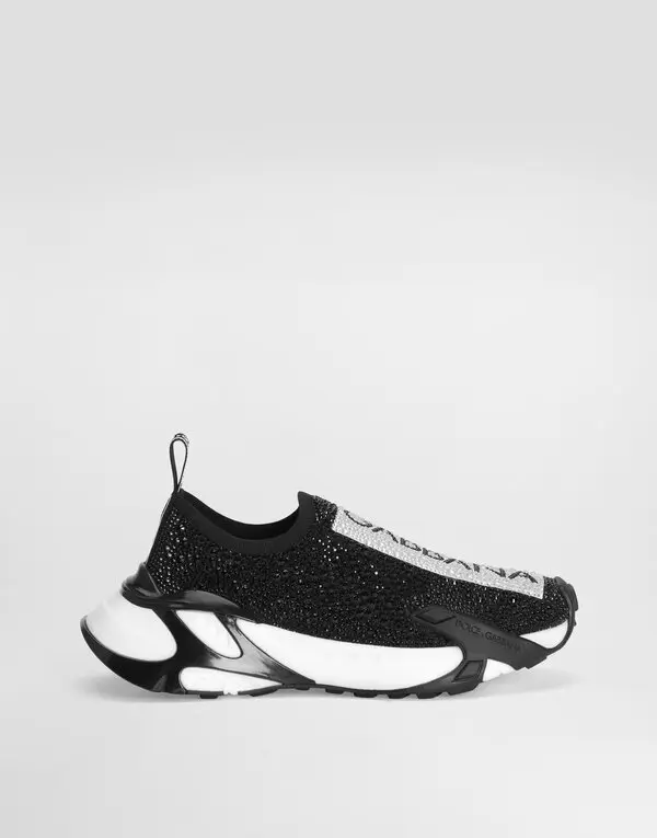 Dolce & Gabbana Fast Crystal Embellished Sneakers
