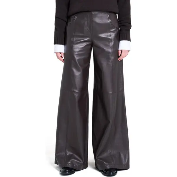TWP Demie Topstitch Wide Leg Pants