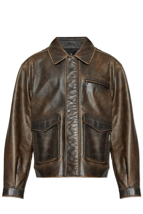 REPRESENT Leather Jacket With ‘vintage’ Effect