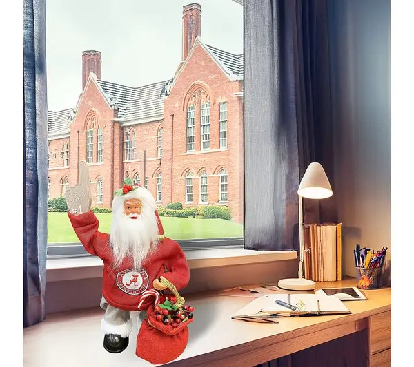 SANTA'S WORKSHOP 12' Collegiate Animated/musica L Santa