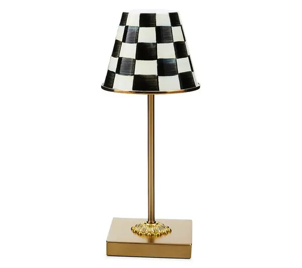 MACKENZIE-CHILDS Courtly Check Led Rechargeable Table Lamp