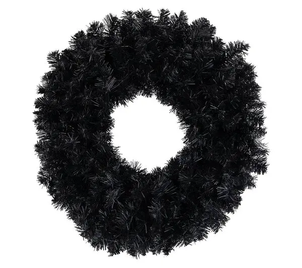 NORTHLIGHT Colorado Spruce Artificial Halloween Wreath 24