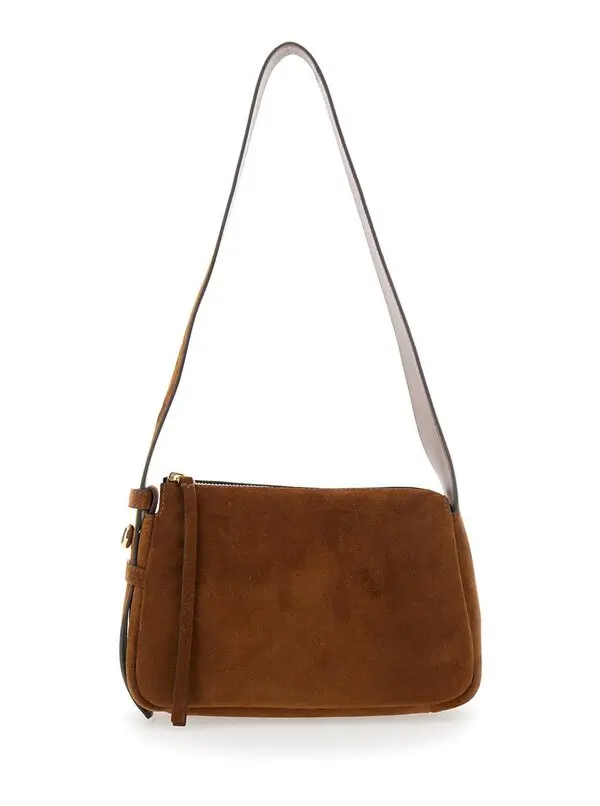 Tory Burch Romy' Shoulder Bag With Adjustable Shoulder Strap In Suede