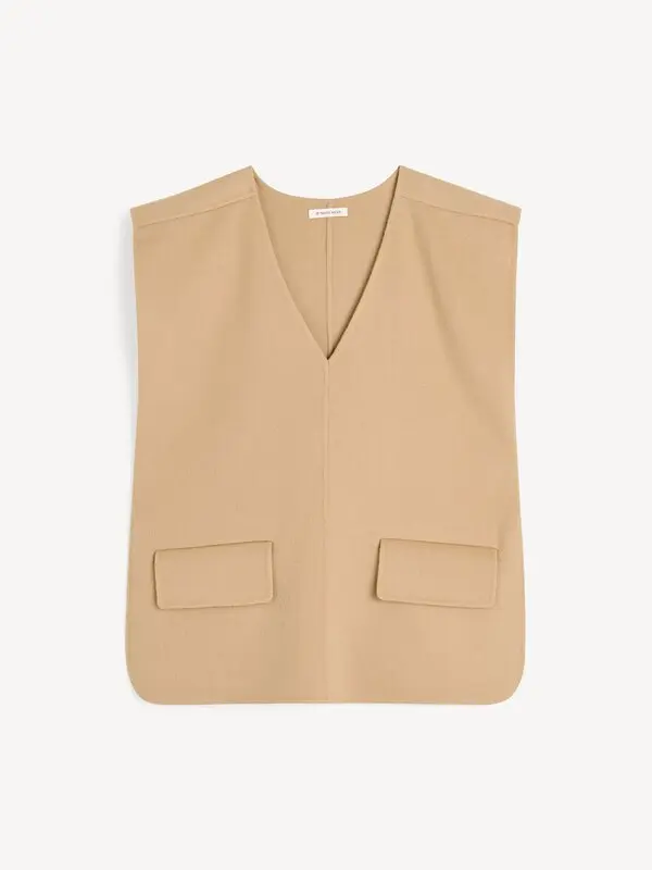 BY MALENE BIRGER Cilia Wool Vest - Dark Sand