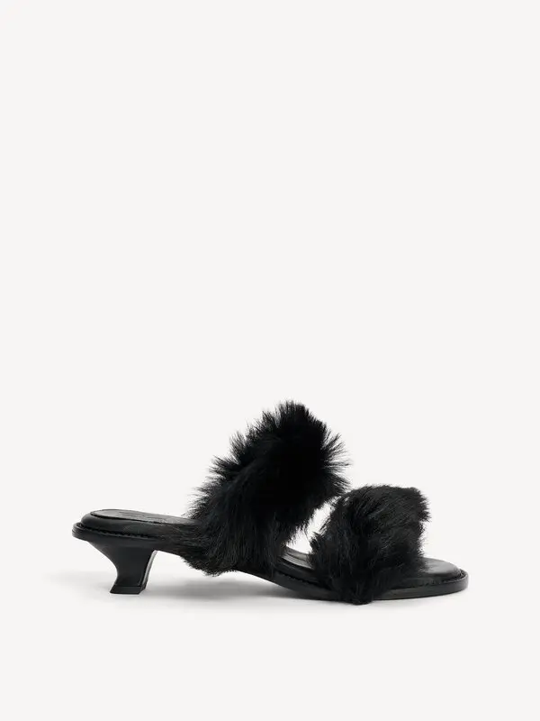 BY MALENE BIRGER Tianna Shearling Sandals