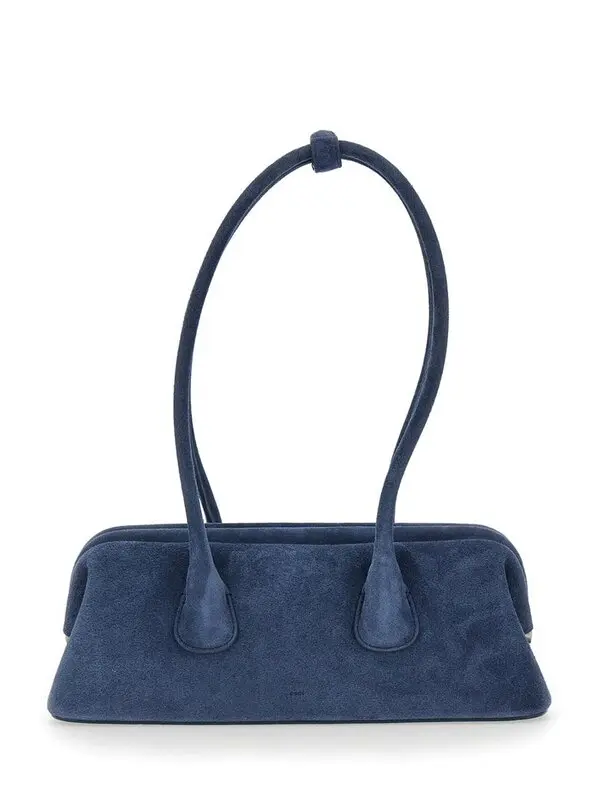 OSOI Boat Wide Mini' Shoulder Bag With Round Handles In Suede