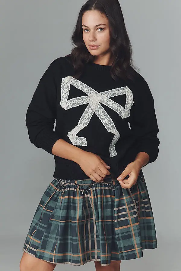 ELOQUII Plus Lace Appliqué Top