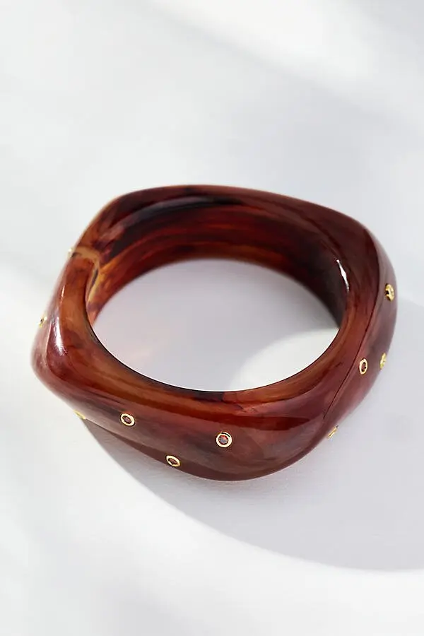 LUV AJ Ibiza Lucite Cuff Bangle