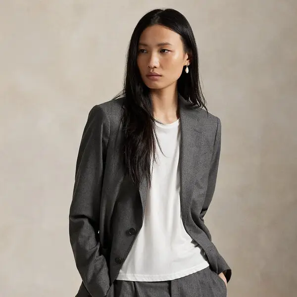 Ralph Lauren Single-breasted Wool-blend Blazer