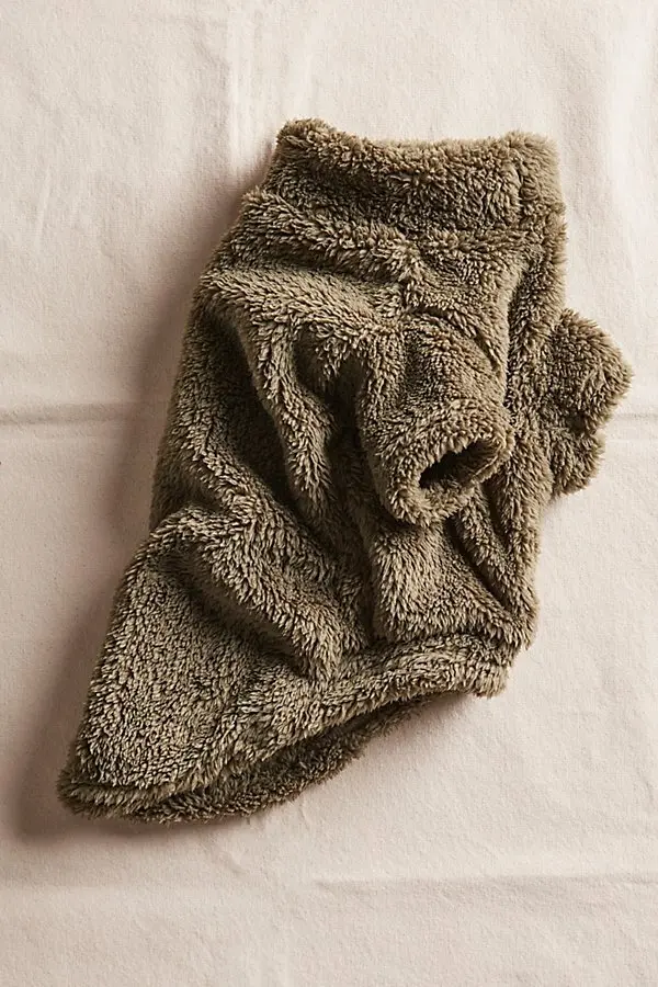 Barbour Brindle Fleece Dog Sweater - Olive